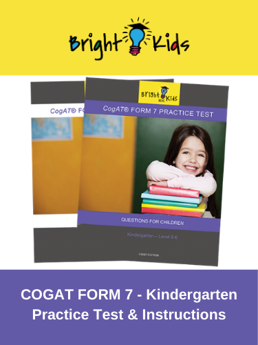 CogAT Form 7 Practice Test - Levels 5 & 6 (Kindergarten) – Bright Kids ...