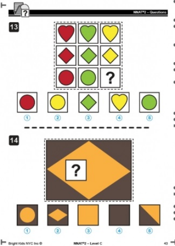 NNAT 2 Practice Test Level C - Test One (2nd Grade) – Bright Kids ...