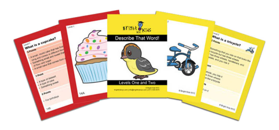 Describe That Word! Levels 1 & 2 Card Game (Pre-K & Kindergarten ...